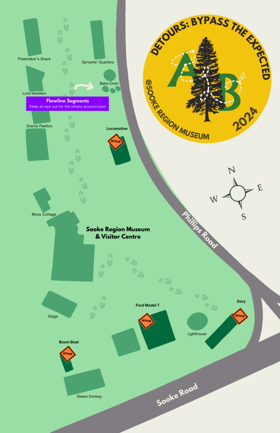 Detours Exhibit Map Guide - Sooke Region Museum